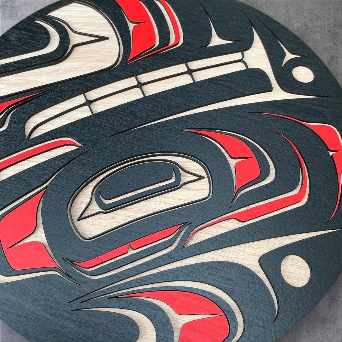 Coast Salish Round Killer Whale Wall Art - Etsy Canada