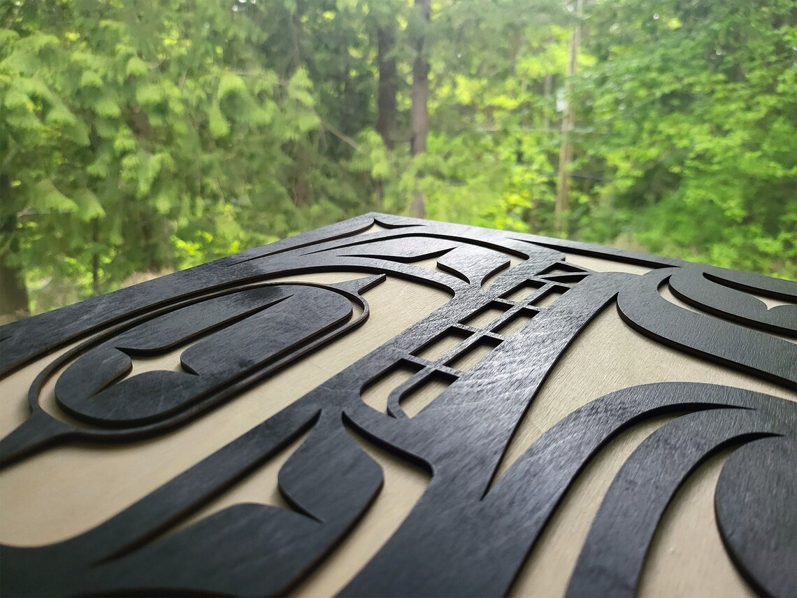 Coast Salish Mother Bear Wall Art - Etsy