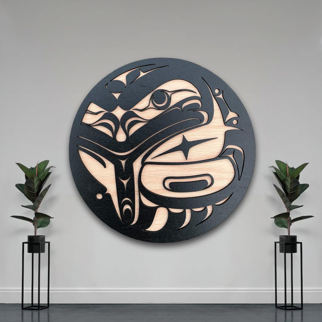 Coast Salish Frog Wall Art “the Messenger” - Etsy