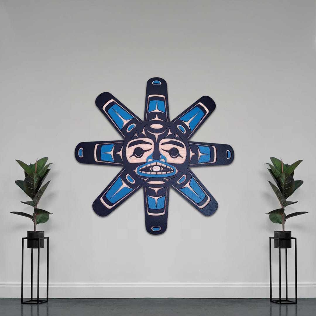 Coast Salish Sun Wall Art - Etsy Canada