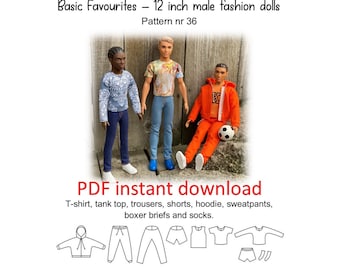 12 Inch Male Doll - Etsy