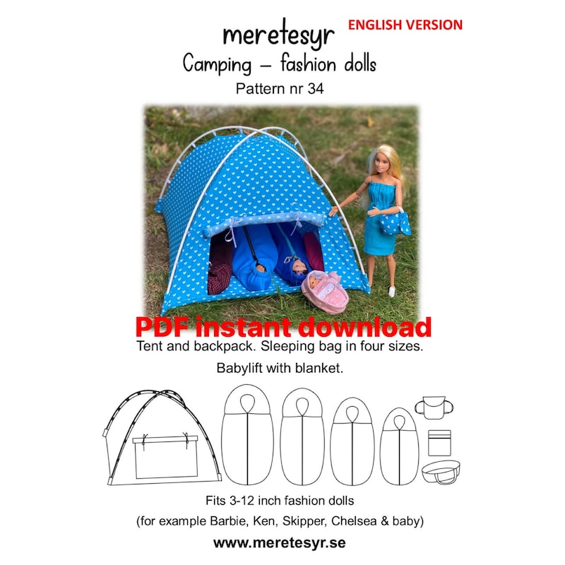 Camping With Barbie Dolls - Etsy