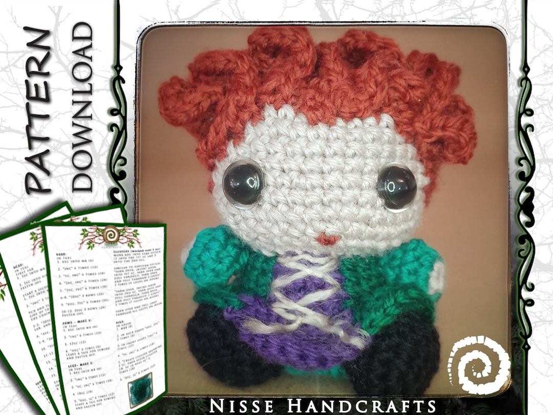 Amigurumi Pattern Winifred Sanderson - Etsy
