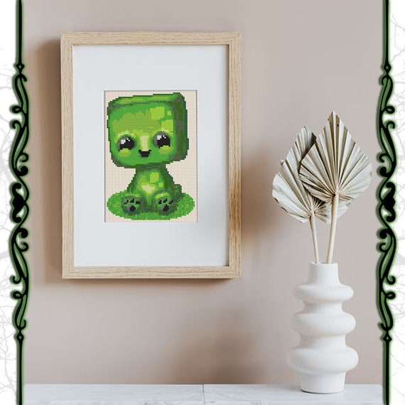 Baby Creeper Minecraft Drawing