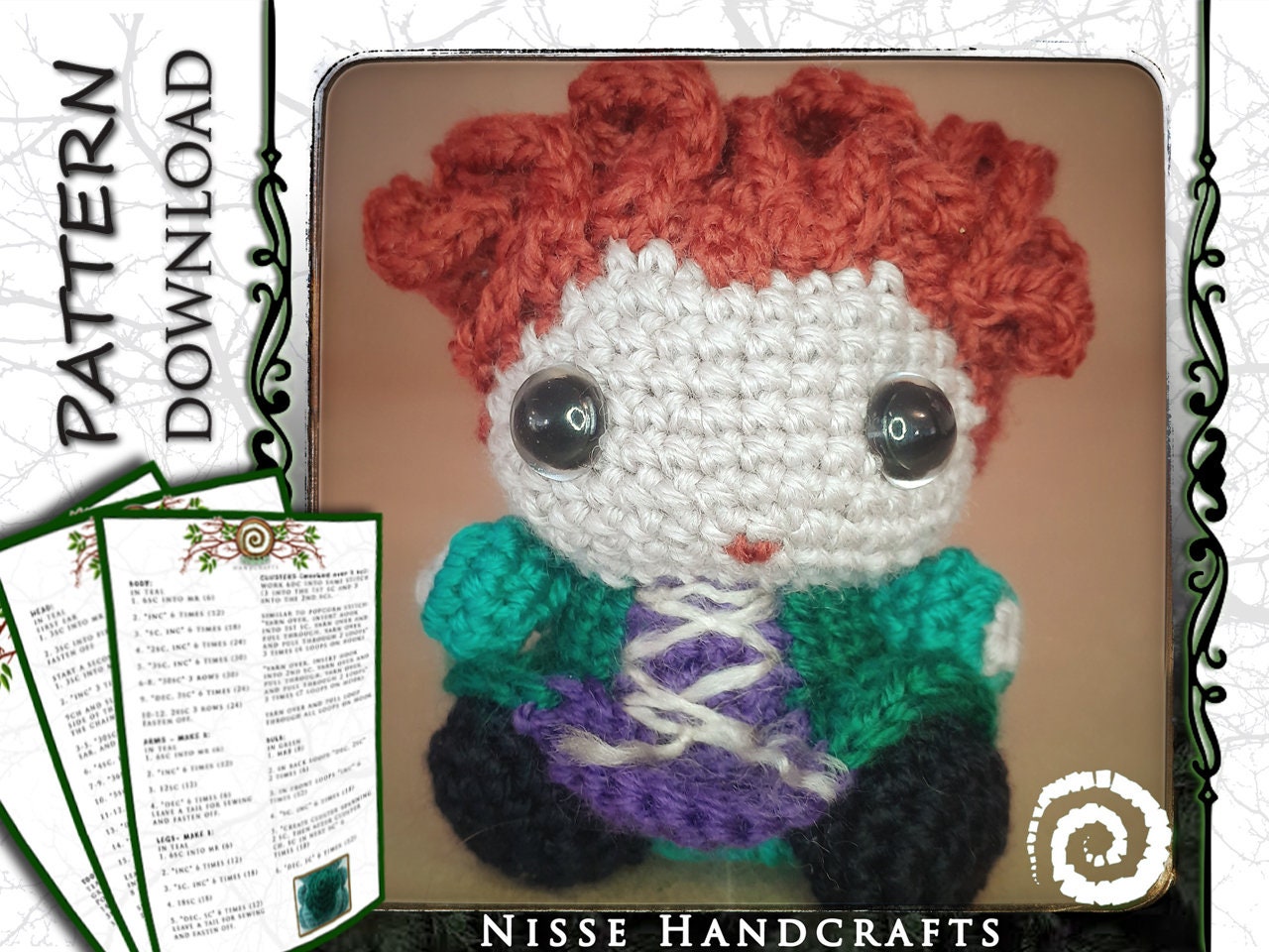 Set of 5 Amigurumi Patterns Hocus Pocus Series | Etsy