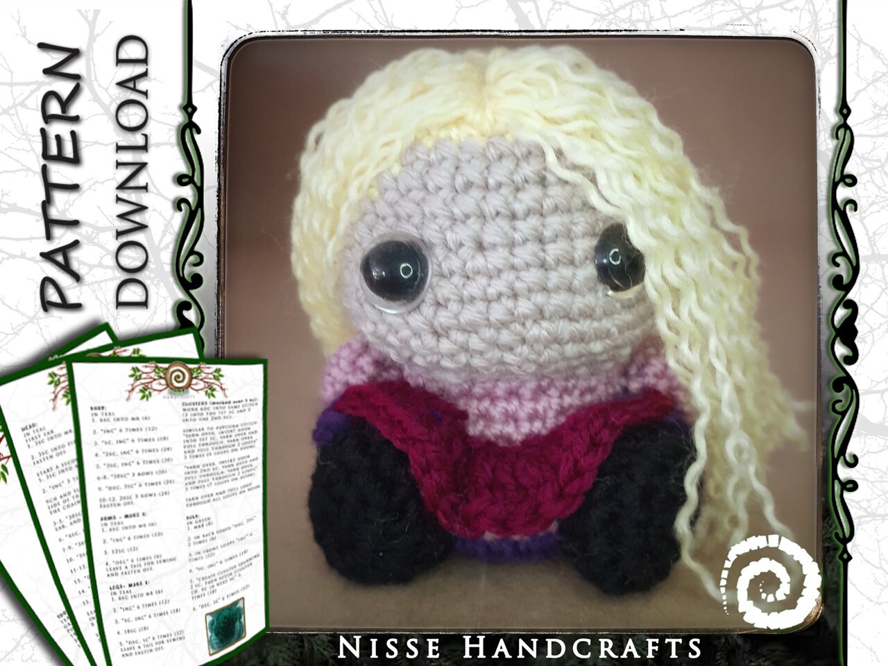 Set of 5 Amigurumi Patterns Hocus Pocus Series | Etsy