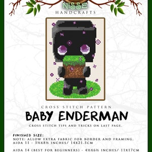 Cross Stitch Pattern - Baby Enderman - Etsy