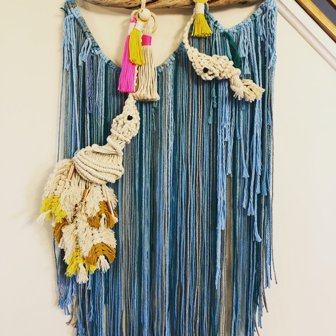 Large Macrame Nautical Wall Hanging - Etsy
