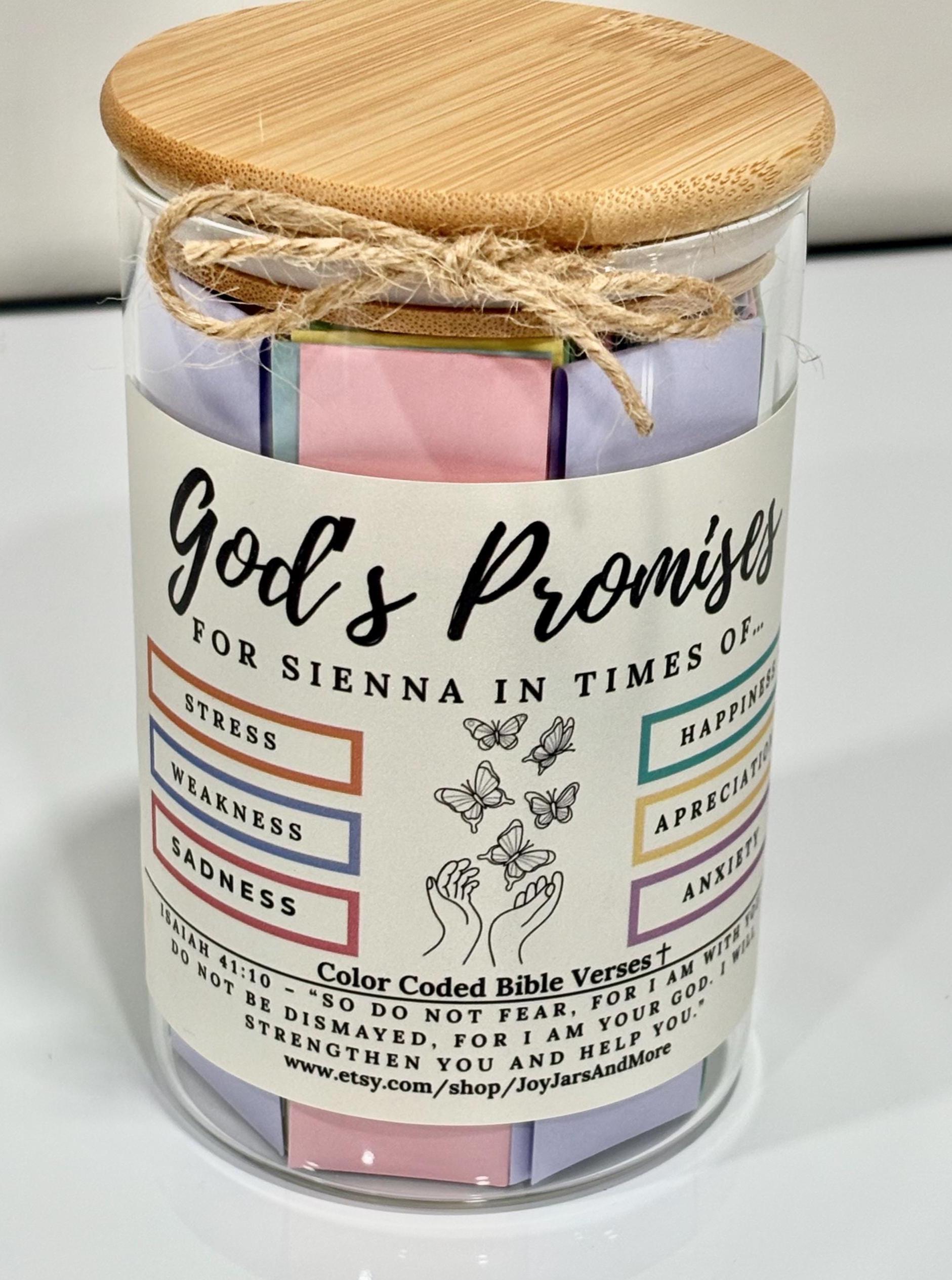 God’s Promises Scripture Jar – Champagne Pearl Edition | Personalized ...