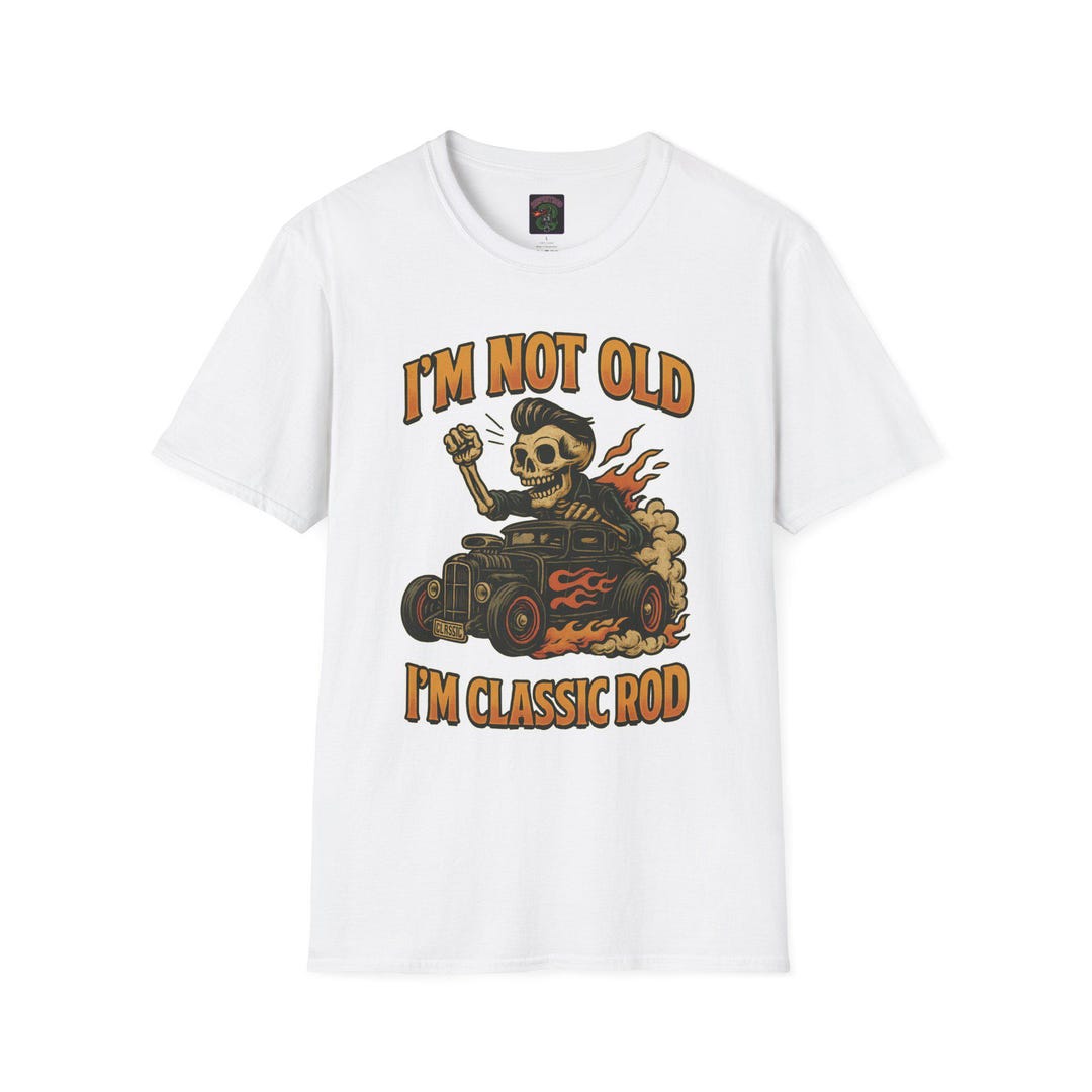 Funny Skeleton Hot Rod T-shirt: Retro Car, Father’s Day, Birthday - Etsy