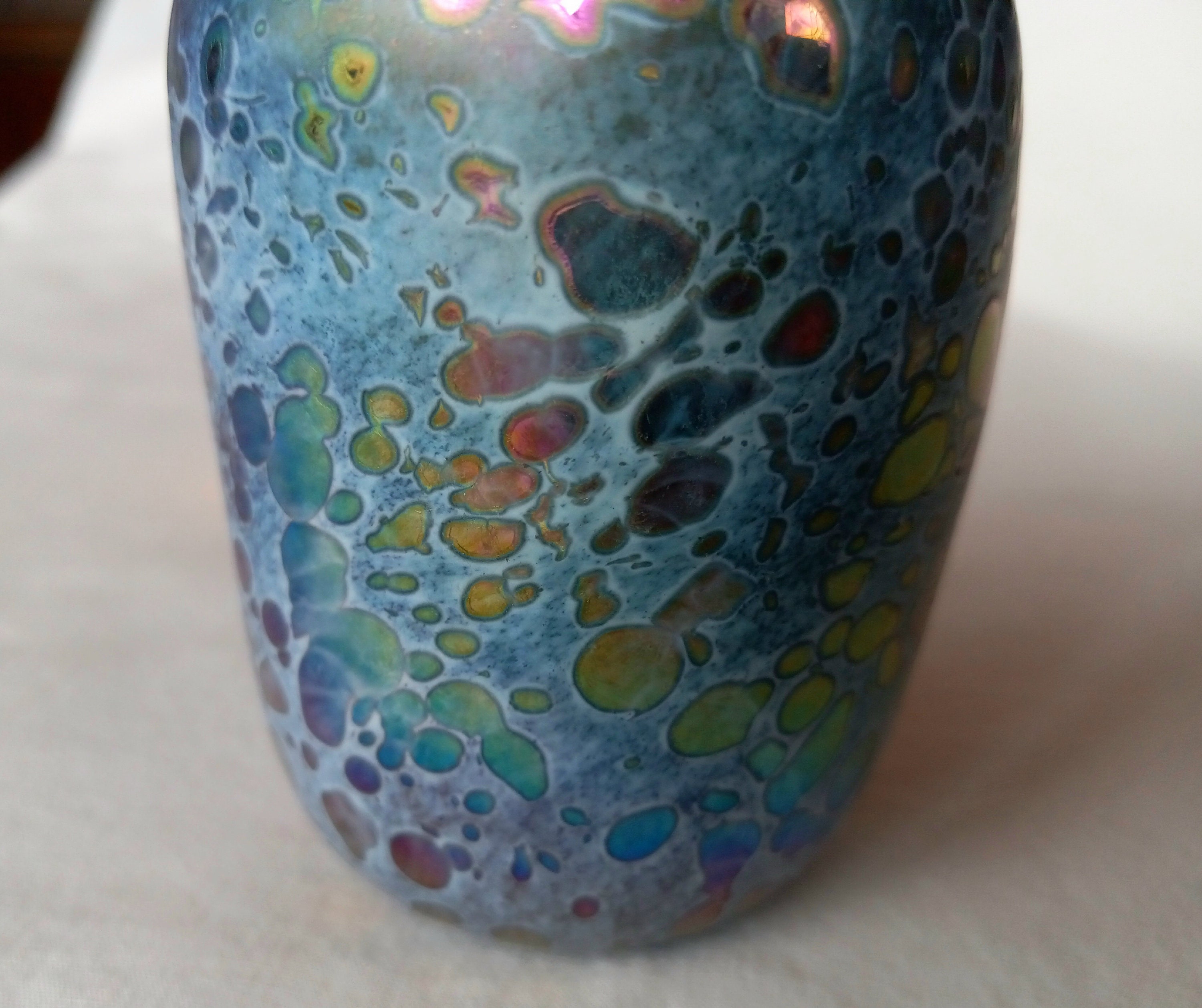 Vintage Glasform John Ditchfield Art Glass Owl Iridescent Oil - Etsy