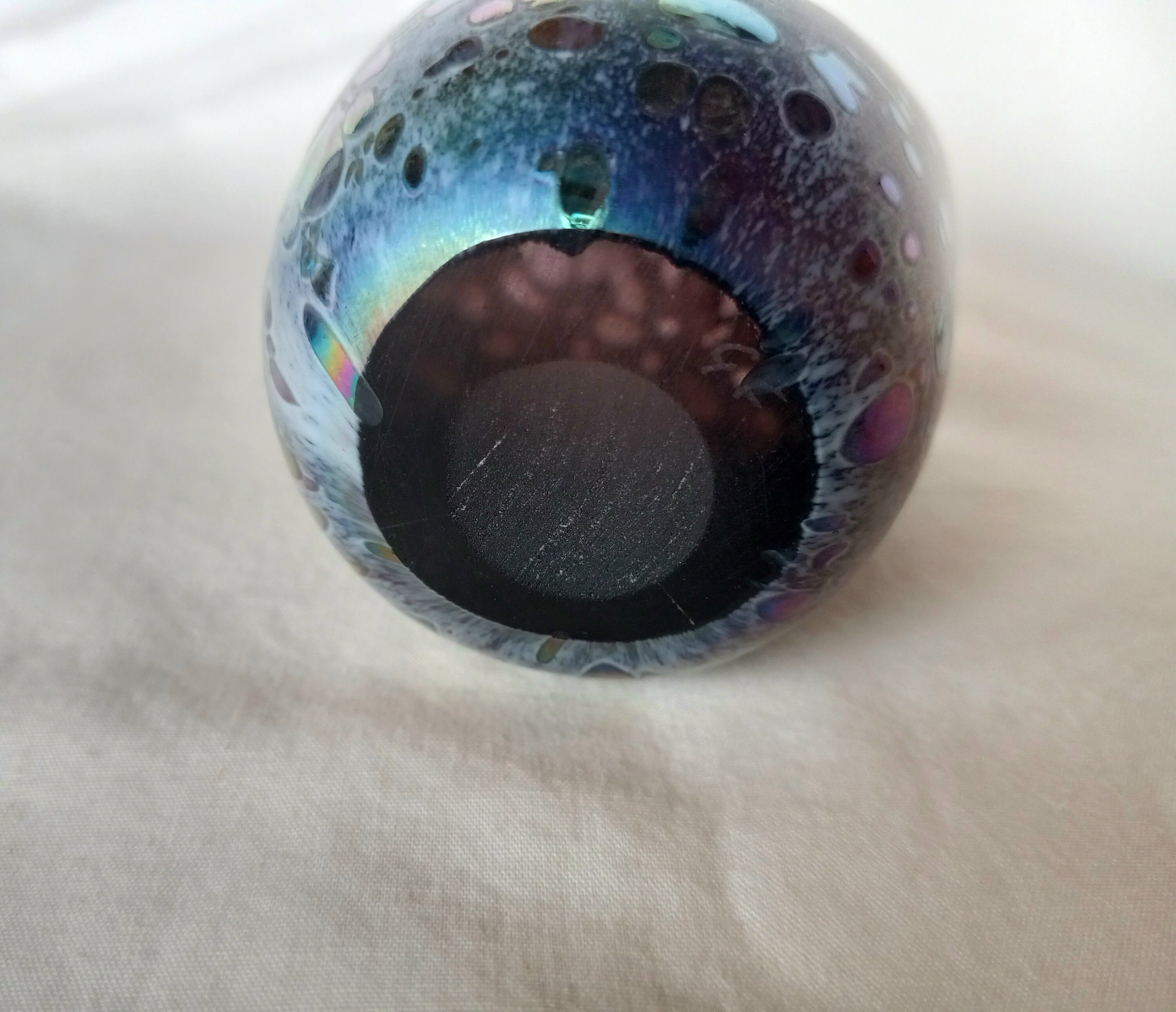 Vintage Glasform John Ditchfield Art Glass Owl Iridescent Oil - Etsy