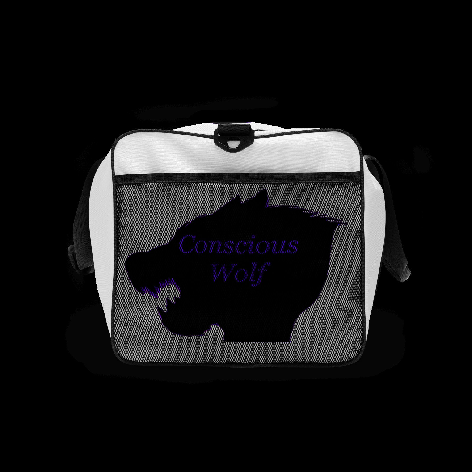 Conscious Wolf Duffle Bag (white) - Etsy