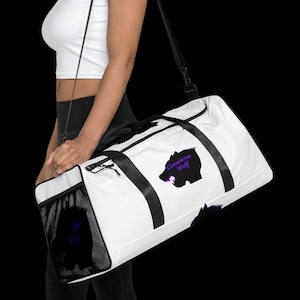 Conscious Wolf Duffle Bag (white) - Etsy