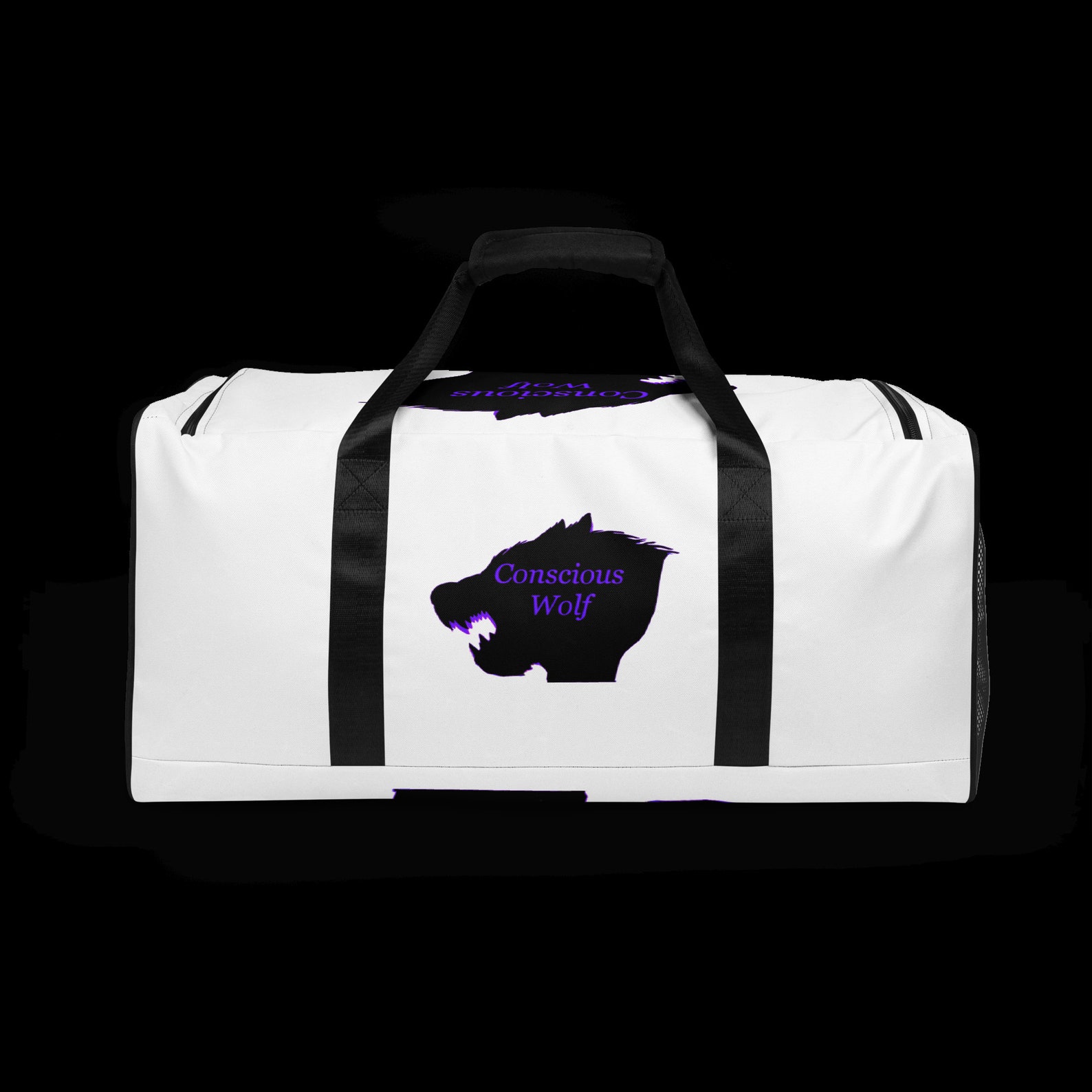 Conscious Wolf Duffle Bag (white) - Etsy