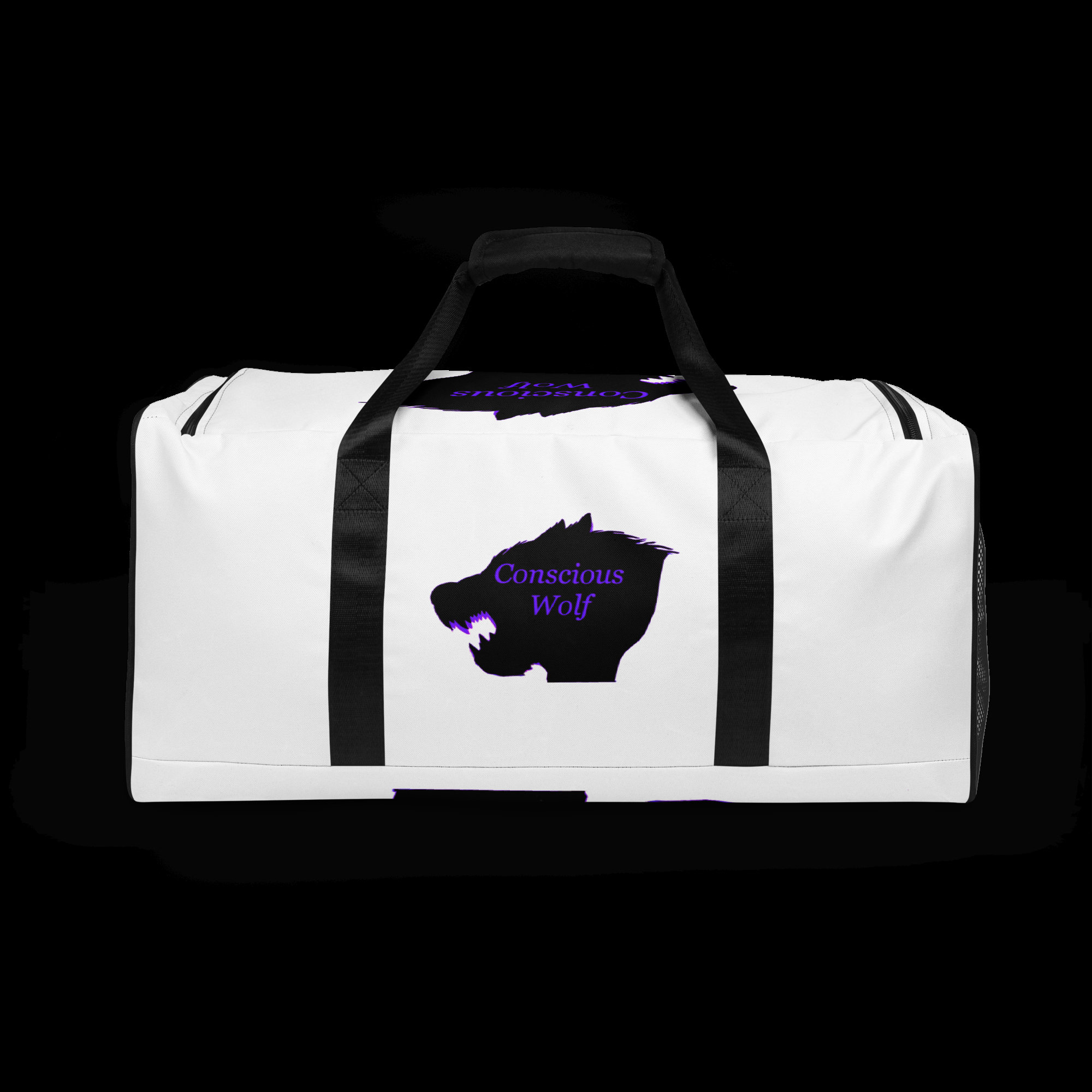 Conscious Wolf Duffle Bag (white) - Etsy