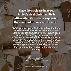 30 Christian Birth Affirmation Printable Cards (pack 1) | Scripture ...