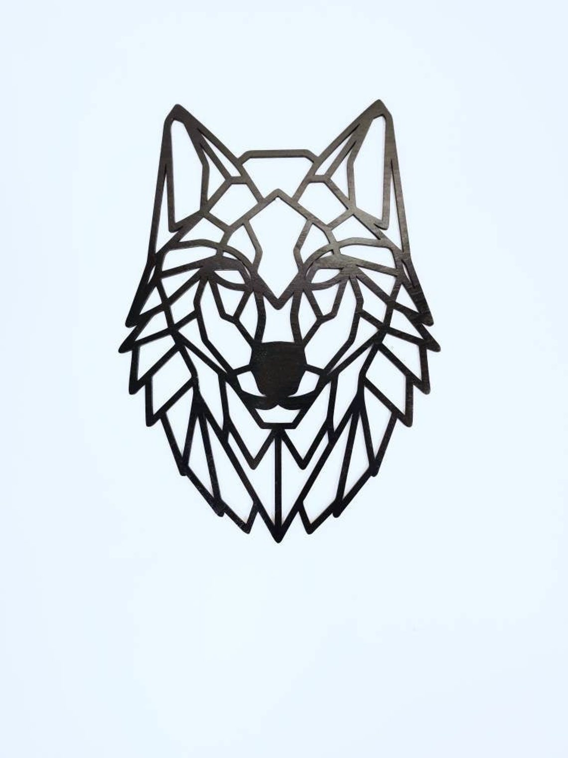 Wooden Geometric Wolf Wall Art Wall Mural Wall Art for - Etsy