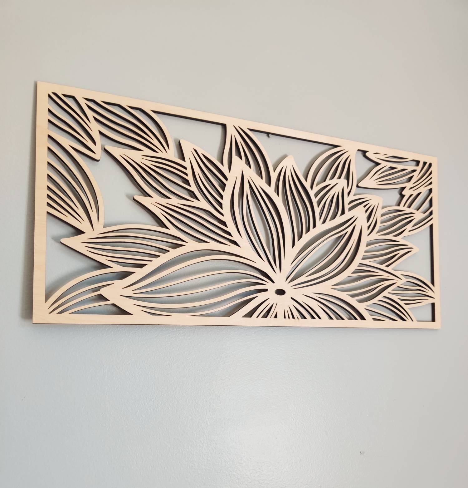 Wooden Leaf Wall Art Wall Hangings Leaves Wall Decorations | Etsy