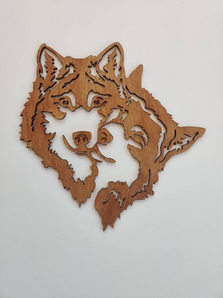 Wolf Wall Art Wooden Cut Out Man Cave Wolf Wall Hangings - Etsy