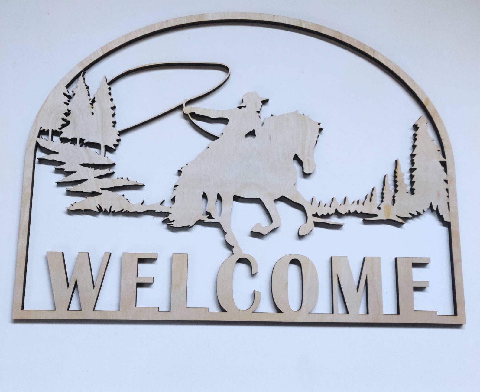 Cowboy Welcome Sign Welcome Wall Hangings Welcome Sign Home - Etsy