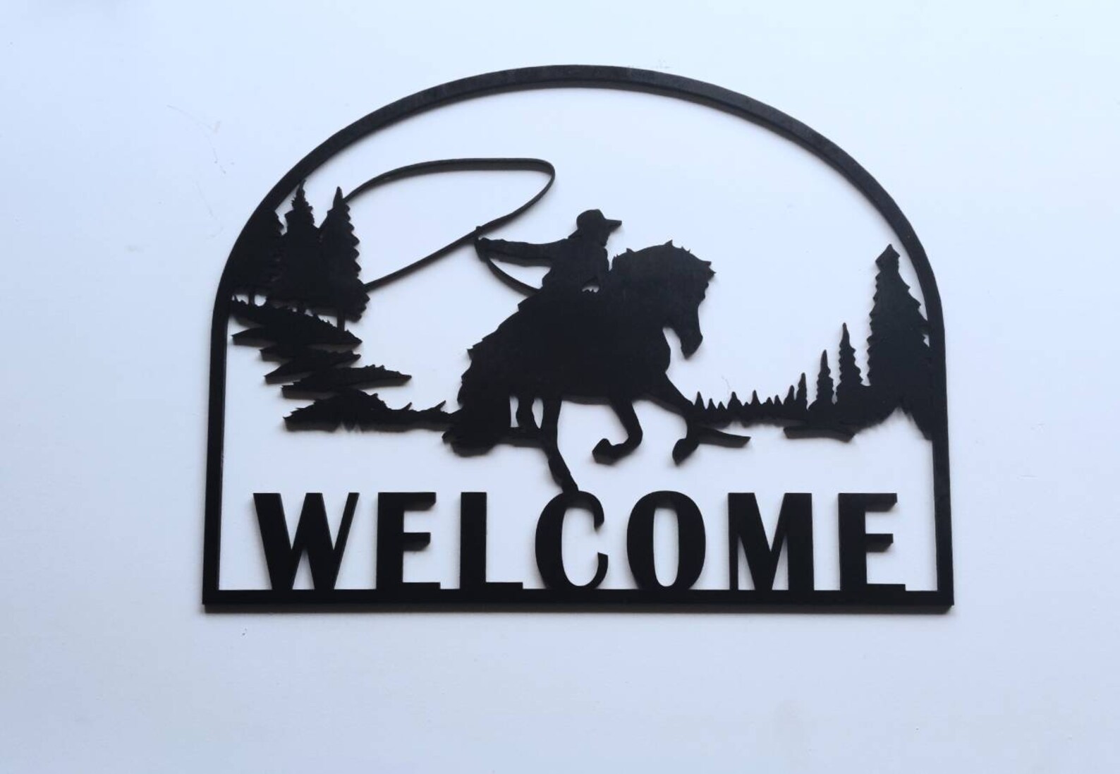 Cowboy Welcome Sign Welcome Wall Hangings Welcome Sign Home - Etsy