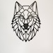 Wooden Geometric Wolf Wall Art Wall Mural Wall Art for - Etsy