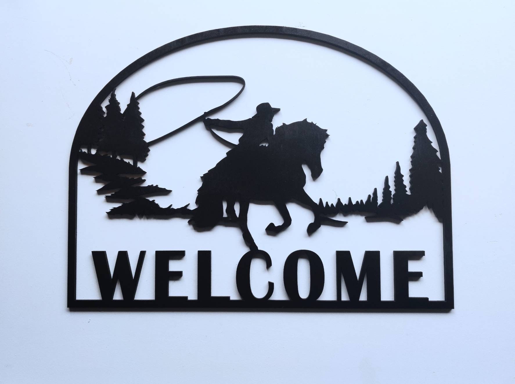 Cowboy Welcome Sign Welcome Wall Hangings Welcome Sign Home - Etsy