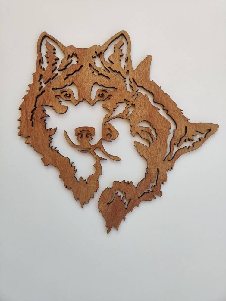 Wolf Wall Art Wooden Cut Out Man Cave Wolf Wall Hangings - Etsy