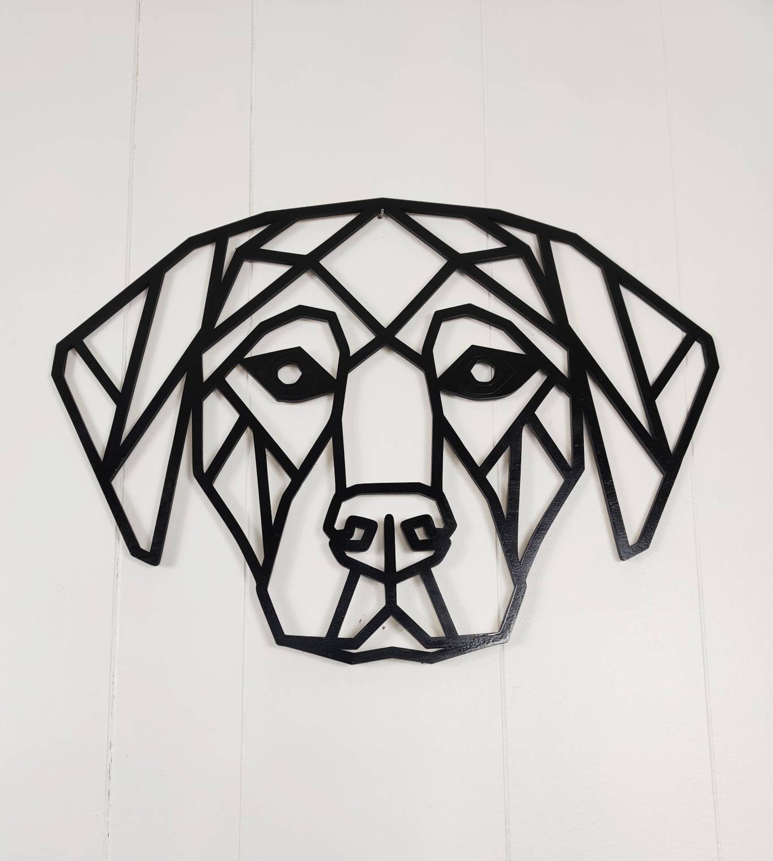 Geometric Wooden Dog Wall Art Wall Hangings Dog Decorations - Etsy