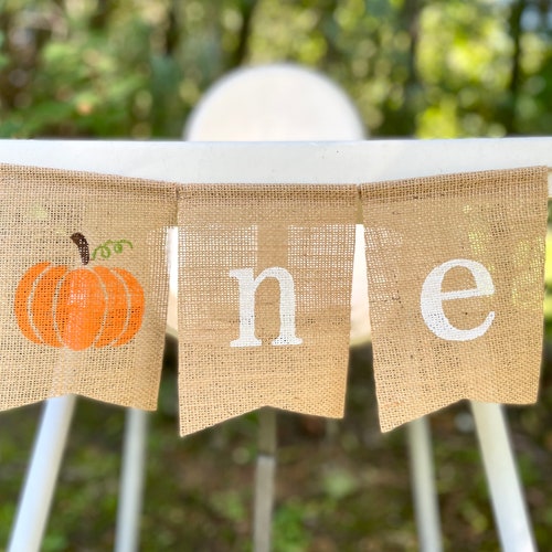 Pumpkin One Banner Pumpkin Birthday Pumpkin Banner Fall - Etsy