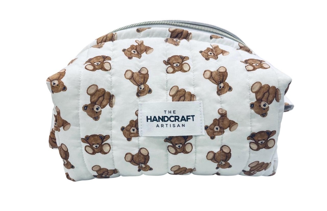 Teddy Bear Carry All Makeup Bag, Cosmetic Bag - Etsy