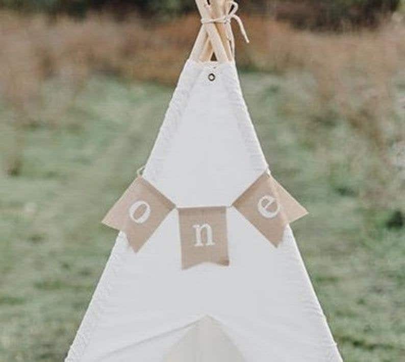 One Banner First Birthday Banner One Bunting One Burlap - Etsy