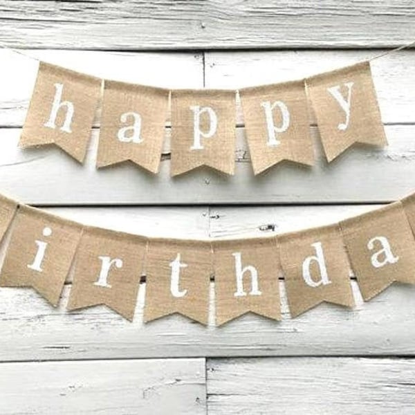 Burlap Birthday - Etsy