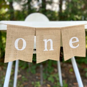 One Banner, First Birthday Banner, One Bunting, One Burlap Banner, One ...