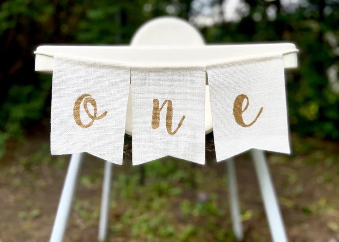 One Banner, First Birthday Banner, One Bunting, One Burlap Banner, One ...