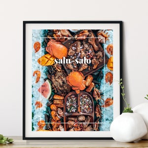 Salu-salo Filipino Culture Wall Art Home Gallery Food Decor Restaurant ...