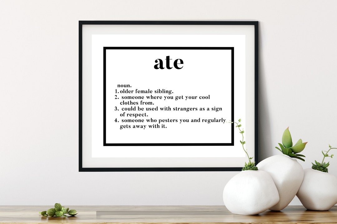 ATE Sister in Filipino Gift for Female Sibling Filipina Birthday Gift ...