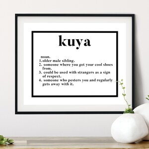 KUYA Older Brother Brotherhood Pinoy Expressions Gift for Kuya Filipino ...