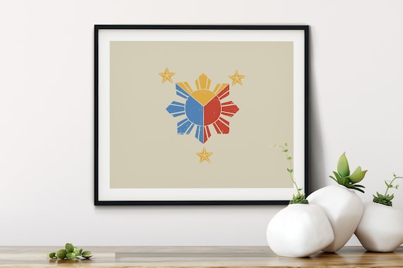 Philippine Flag Three Stars and a Sun Philippine | Etsy