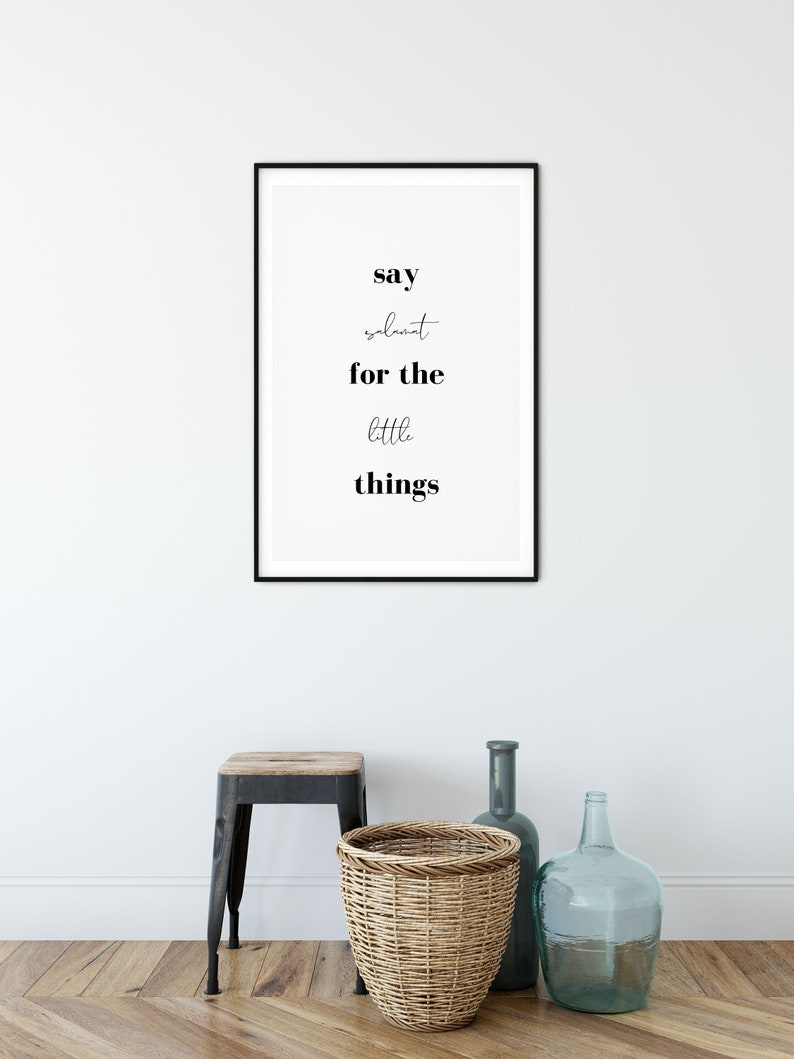 Thank You Poster Salamat Poster Filipino Expressions - Etsy