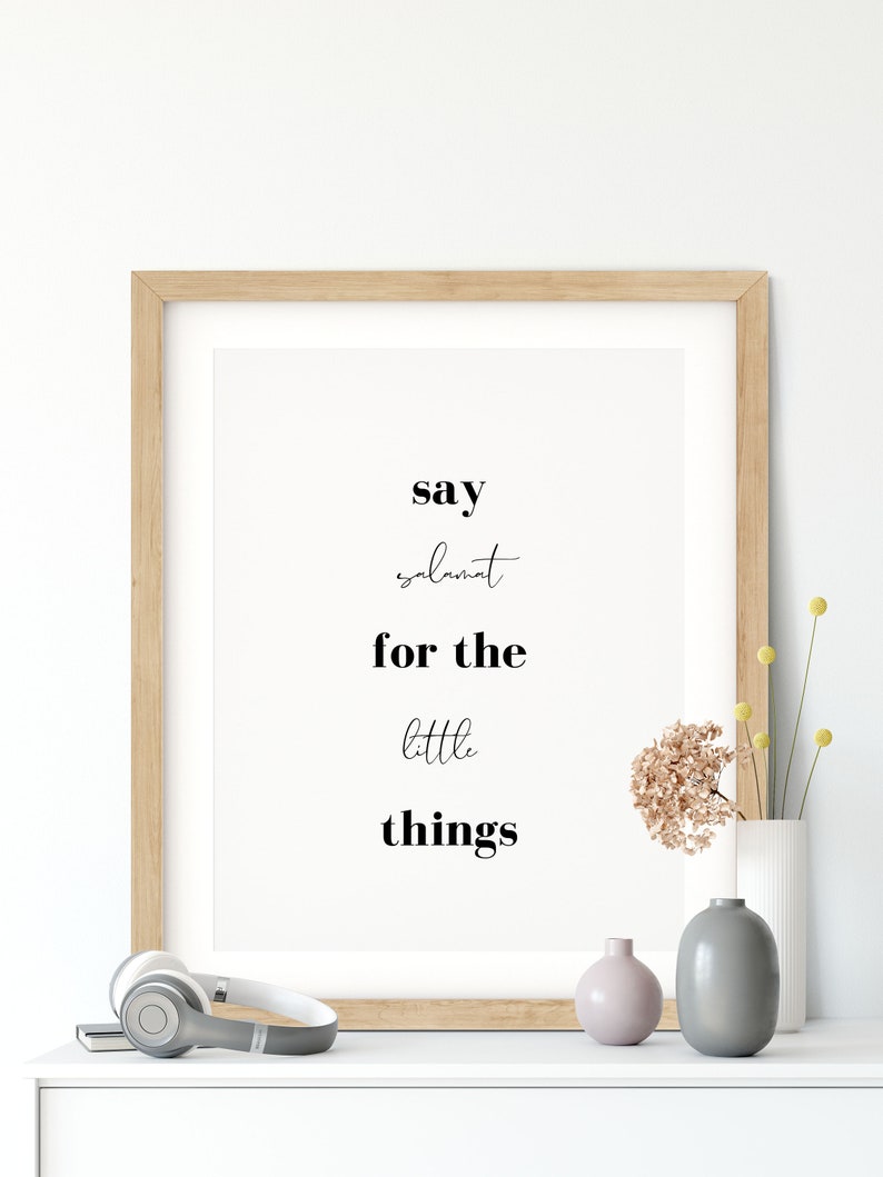 Thank You Poster Salamat Poster Filipino Expressions - Etsy