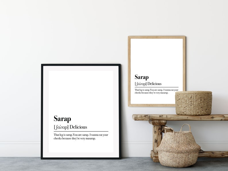 SARAP Poster filipino-dining Room Decor-filipino Art-cafe - Etsy