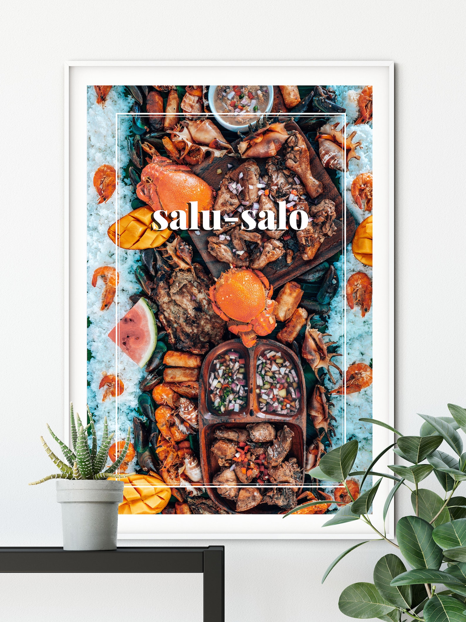 Salu-salo Filipino Culture Wall Art Home Gallery Food Decor Restaurant ...