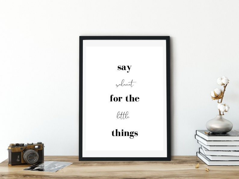 Thank You Poster Salamat Poster Filipino Expressions - Etsy