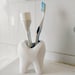 Tooth Shaped Cup for Toothbrush and Toothpaste Bathroom Decor - Etsy