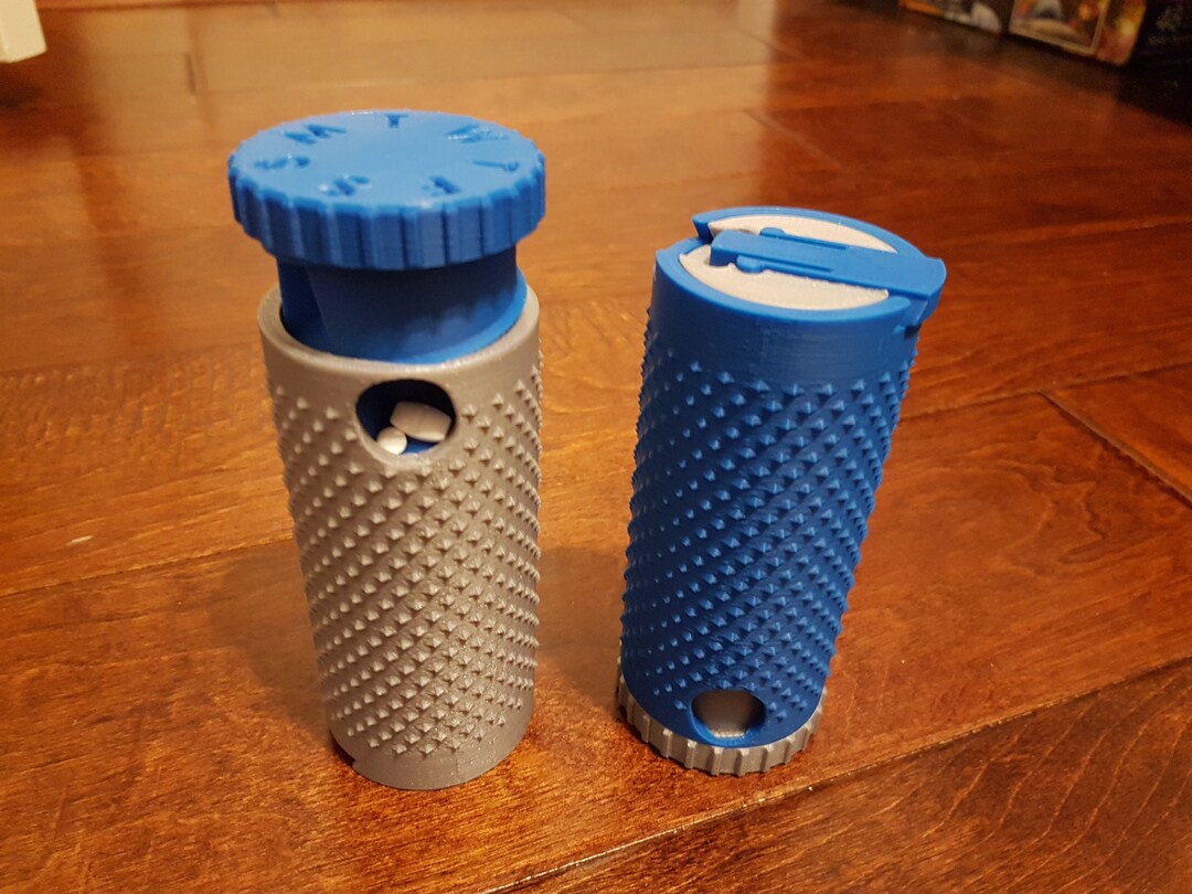 31 Day Pill Box Organizer EDC Solution Pill Storage Compact Secure ...