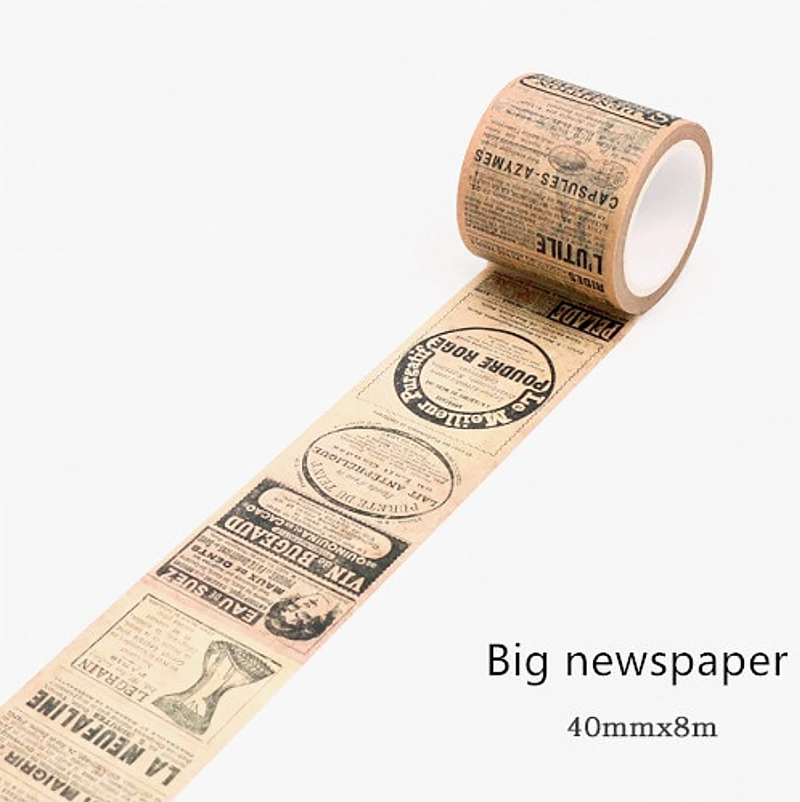 Retro Vintage Big Newspaper Washi Tape / Wide Newspaper - Etsy UK