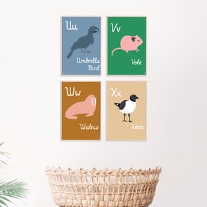 Whole Alphabet A to Z Posters | Classic Nursery Decor Personalised Name ...