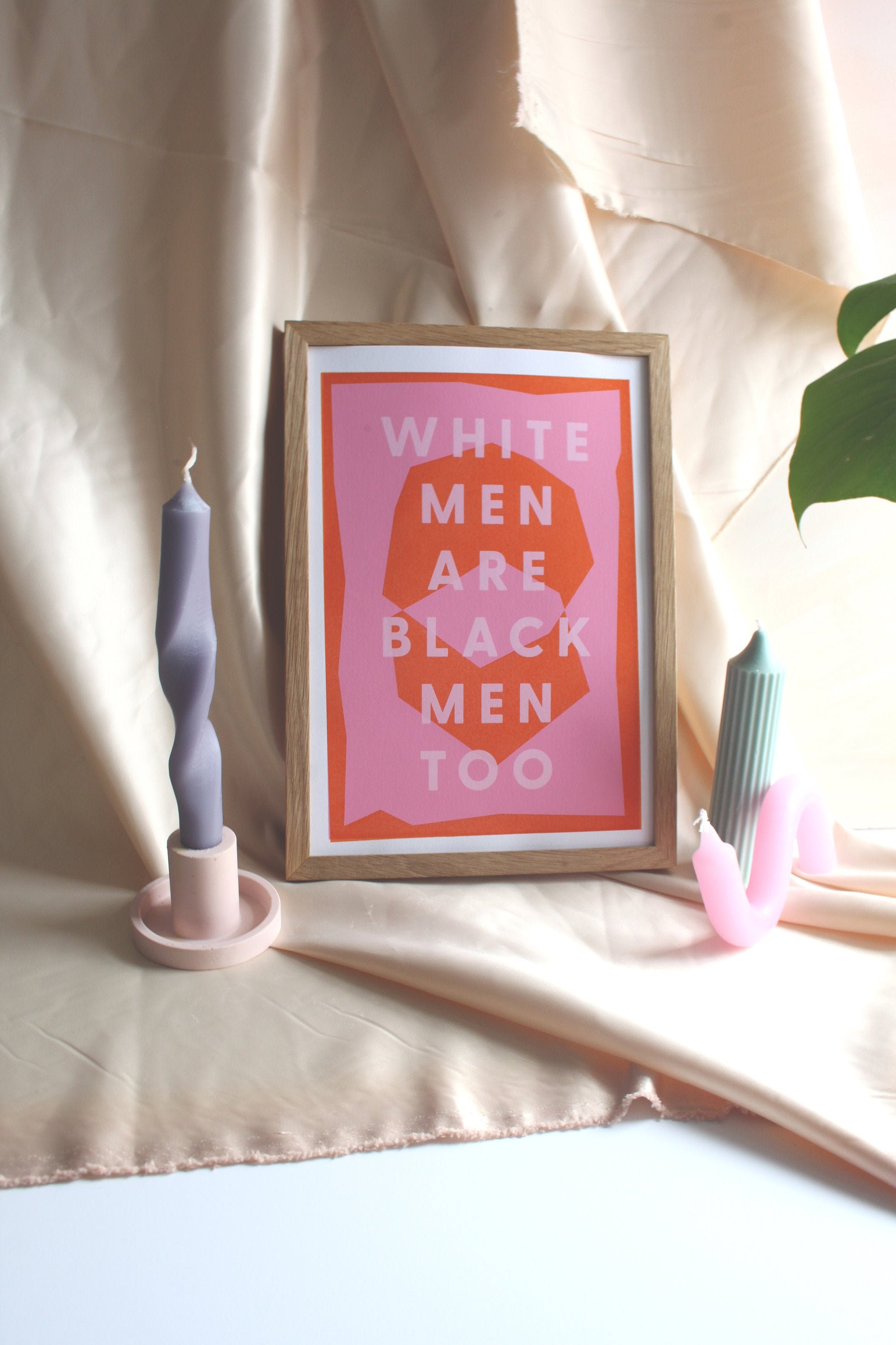 Screen Print Poster Equality Print White Men Are Black Men - Etsy UK